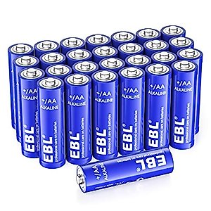 EBL AA Batteries 28 Pack, High Capacity 1.5V Double A Power Batteries Long Lasting Alkaline AA Battery Leak Proof Design