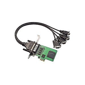 Moxa CP-114EL-DB9M - 4 Port PCIe Board, with DB-9M Cable, RS-232/422/485, Low Profile