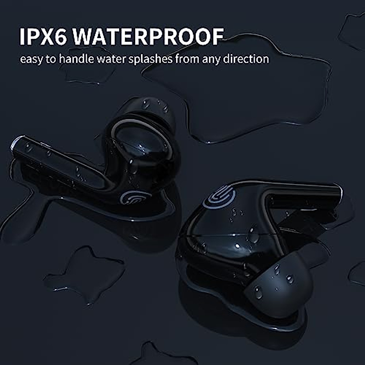 CLAOX Flash Wireless Earbuds, Active Noise Cancelling, Bluetooth Earbuds with Microphone, RGB Light Charging Case, IPX6 Waterproof, USB-C Fast Charge, 80Hrs Battery Life, for Gaming Sport & Work