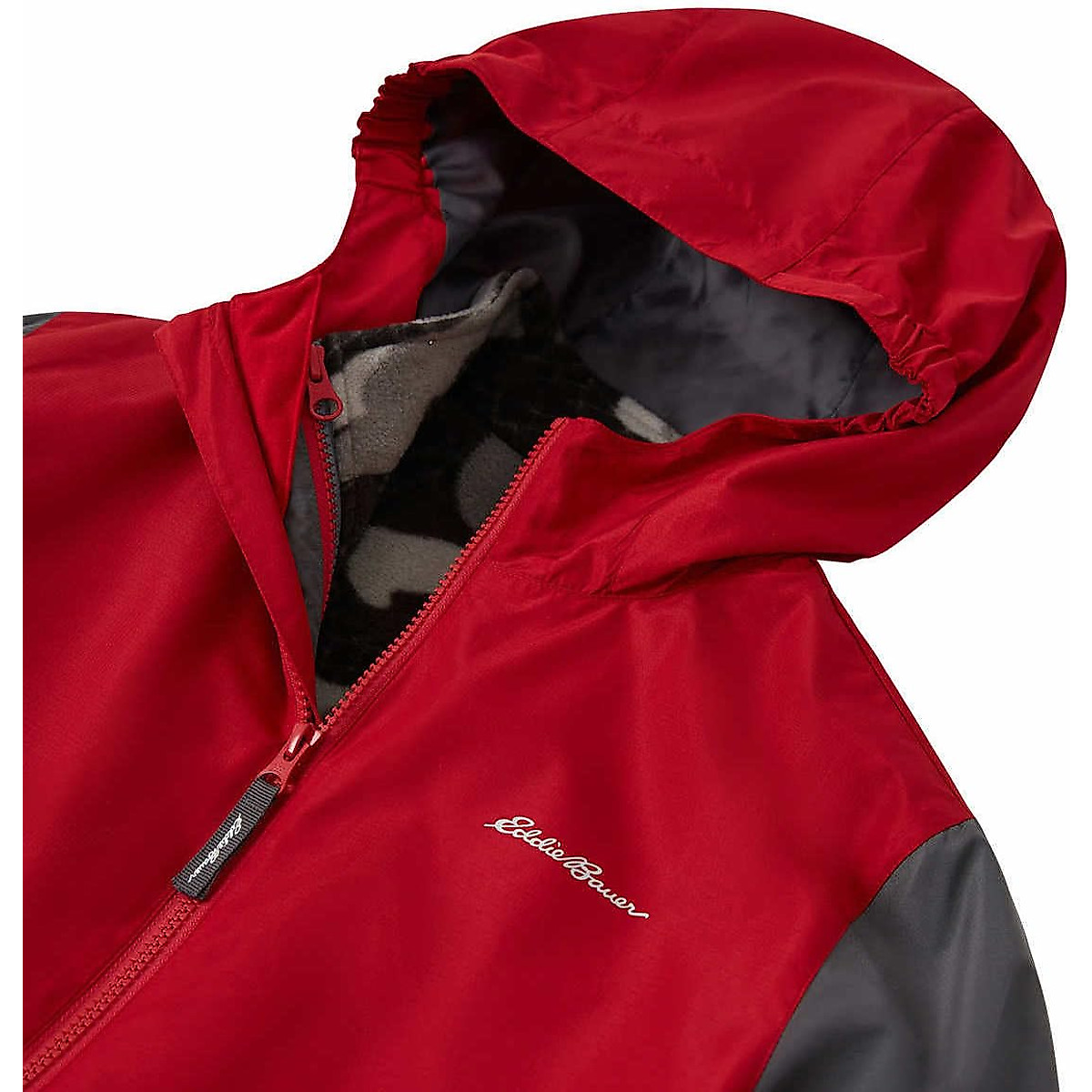 Eddie Bauer Kids Lightweight Lone Peak 3 in 1 Hooded Jacket (as1, alpha, s, regular, Chilli Pepper)