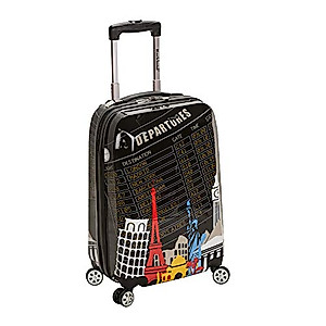 Rockland Departure Hardside Spinner Wheel Luggage Set, Assorted/Multicolor, Carry-On 20-Inch