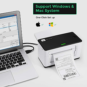 MUNBYN Blue Label Printer, 150 mm/s Thermal Shipping Label Printer for Shipping Packages, Compatible with UPS, USPS, FedEx, Industrial Label Makers