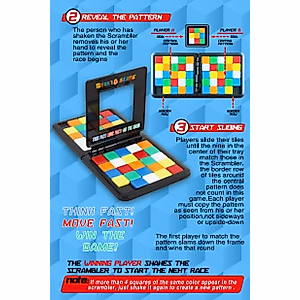 The Season Toys Shake & Slide Block Game Shape Matching Intelligence Board Game for Family Game Nights