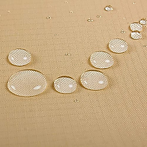 Hentex Outdoor cushion storage bag Waterproof Dustproof Patio Cushion Storage Bag with Zipper and Handle large Duffle Bag Garden Furniture Cushion Carrying Bag PVC free 48" L×16" W×22" H (Beige)