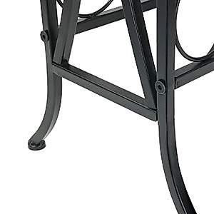 Sorbus Wine Rack Stand Bordeaux Chateau Style with Glass Table Top - Holds 18 Bottles of Your Favorite Wine - Elegant Looking French Style Wine Rack to Compliment Any Space (Wine Stand - 18 Bottles).