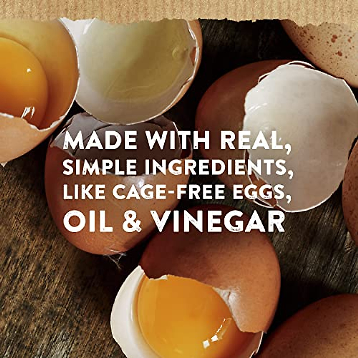 Hellmann's Real Mayonnaise Real Mayo For a Creamy Sandwich Spread or Condiment Gluten Free, Made With 100% Cage-Free Eggs 15 oz