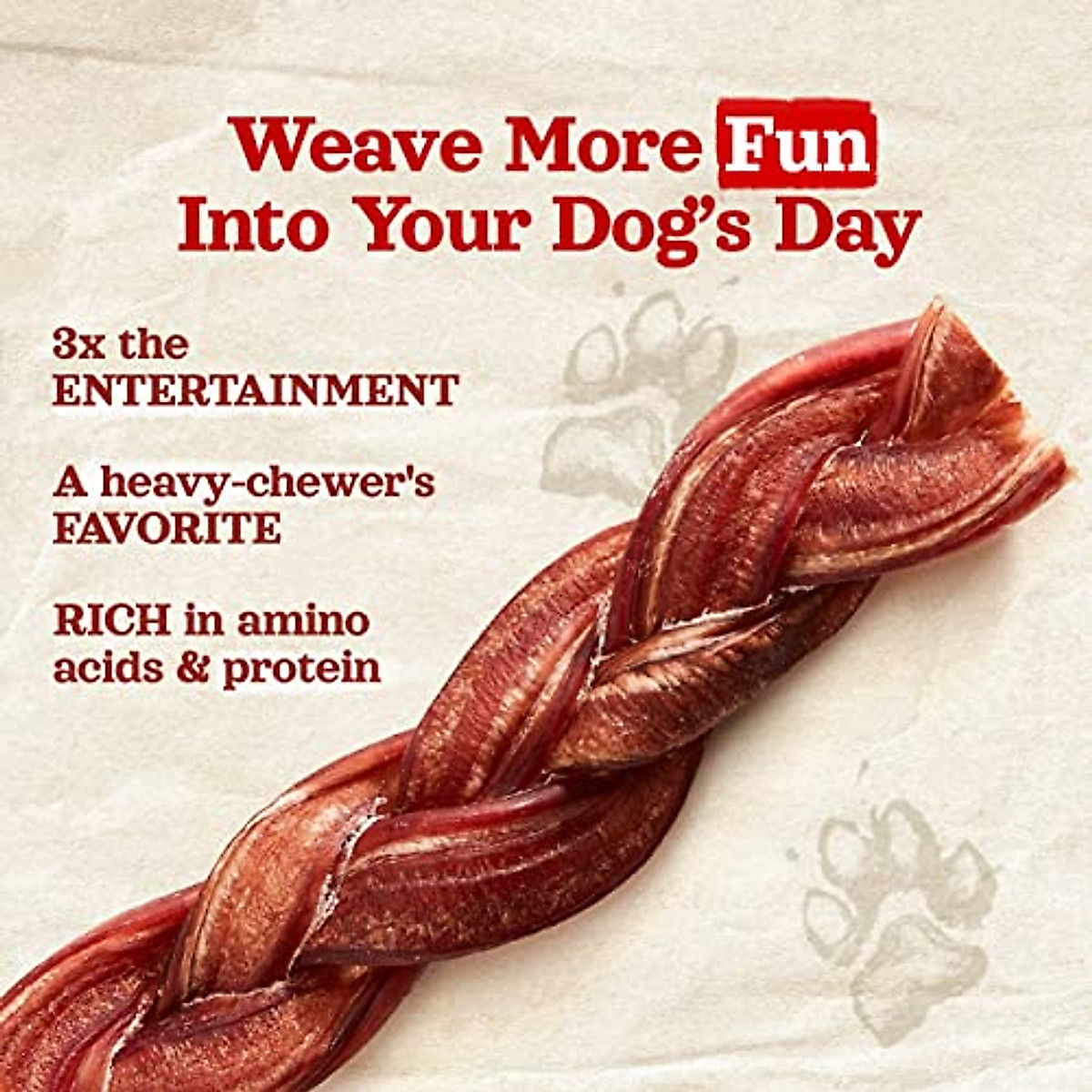 Natural Farm Odor-Free Braided Bully Sticks (6 Inch, 5 Pack) - 100% Grass-Fed Beef, Grain-Free, Low Fat & Fully Digestible Best Dental Treats - Safest Long Lasting Pizzle Chews to Keep Your Dog Busy
