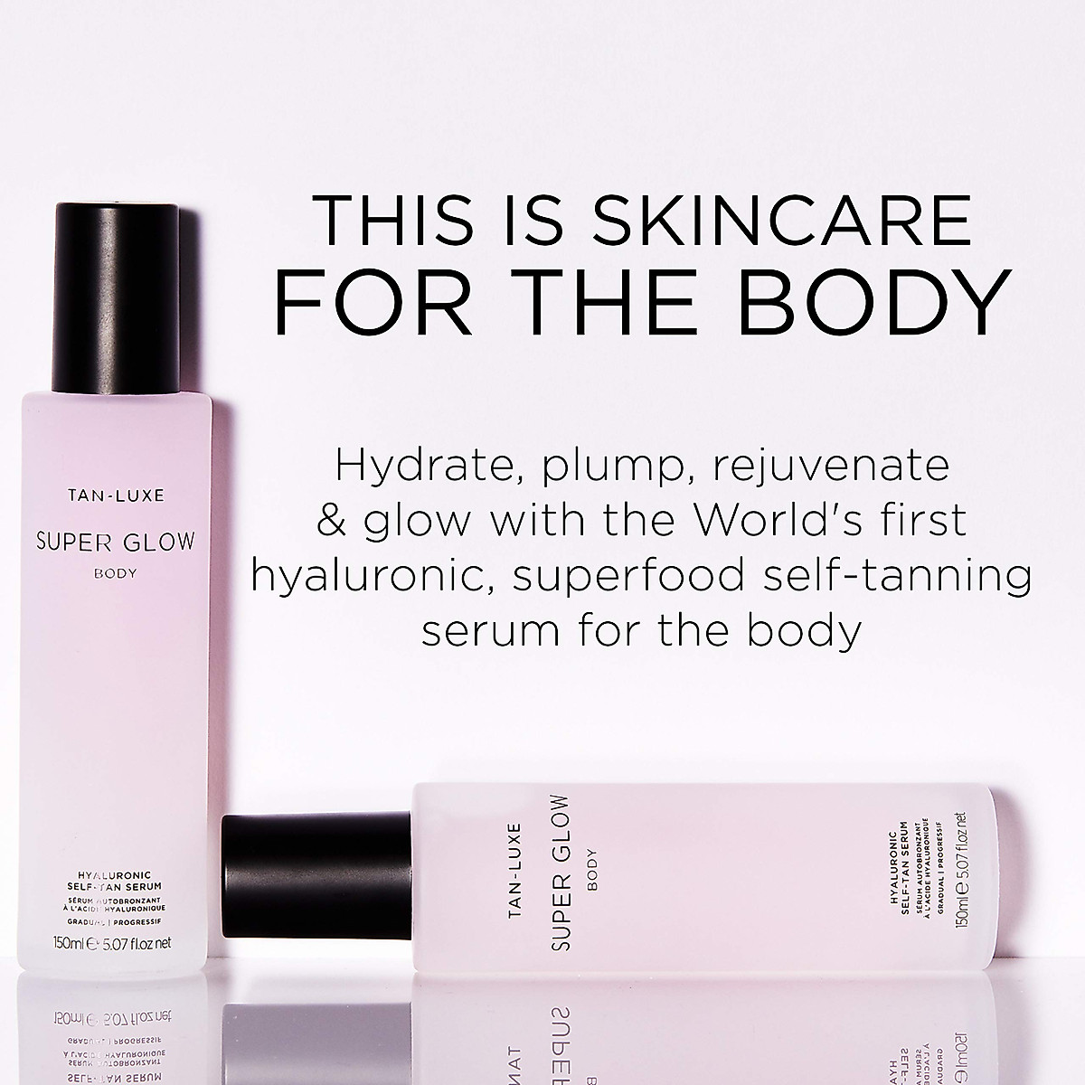 TAN-LUXE Super Glow Kit - Super Glow and Super Glow Body Hyaluronic Self Tanning Serums, 180ml - Cruelty & Toxin Free