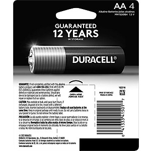 Duracell 41501 - AA Cell Battery (4 pack) (MN1500B4)