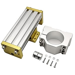 Doesbot CNC Z-Axis Sliding Table and 52mm Spindle Fixture 3018 Engraving Machine Upgrade DIY Metal Kits