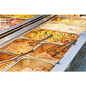 Tiger Chef 6-inch 1/2 Half-Size 22 Gauge Stainless Steel Anti-Jam Steam Table Pan with Lid