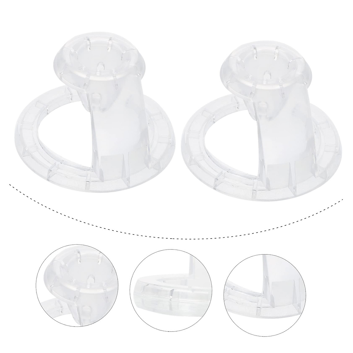 BUGUUYO 2pcs Pen Base Pen Storage Rack Printing Pen Rack Transparent Printing Pen Holder Printing Brush Holder 3d Printing Pen Plastic 3d Pen Holder Copying Board Three-dimensional