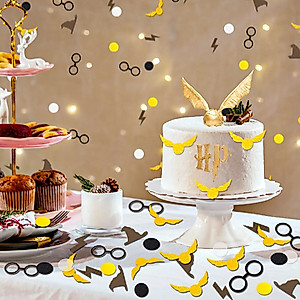 DIYDEC Wizard Table Confetti Glitter Wizard Party Confetti Decoration Wizard Baby Shower Birthday Confetti Bulk for Wizard Themed Party Supplies Favors Decor