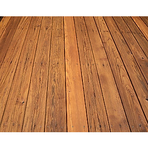 #1 Deck Premium Semi-Transparent Outdoor Wood Stain and Sealer in One - Water Based Wood Stain for Decks, Fences, & Siding - 1 Gallon (Light Walnut)