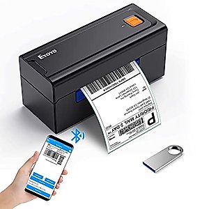 Eyoyo Bluetooth Thermal Label Printer Wireless Shipping Label Printer,4x6 Label Printer,Suit for Small Business & Package, USPS, Etsy, Amazon, Compatible with iPhone, Windows, Android