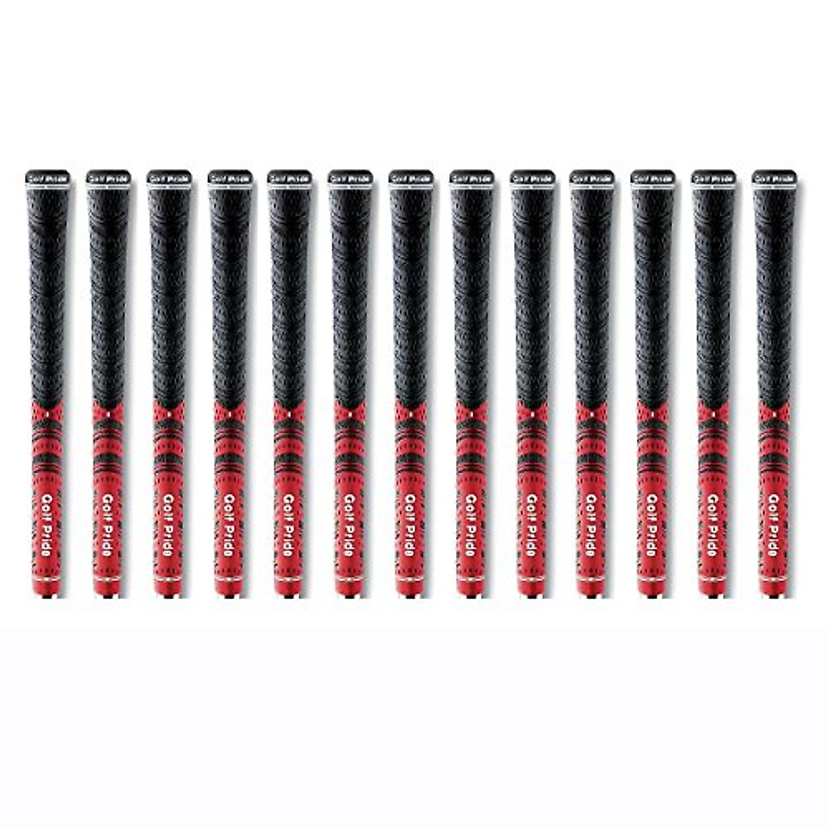 Golf Pride New Decade Multicompound (MCC) Midsize Red 13 Piece Golf Grip Bundle