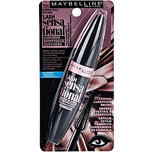 Maybelline New York Lash Sensational Luscious Waterproof Mascara, Brownish Black, 0.3 fl. oz.