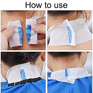 270-Count Neck Strips, Stretchy Paper Neck Band Barber Neck Paper Barber Accessories Supplies Hair Cutting Supplies for Salon Barber Shop, 2.5 x 11" (White)