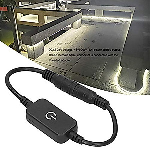 LED Touch Dimmer, Strip Light Controller Full Adjustment Mini Sensitive DC 12‑24V Convenient for Shopping Center