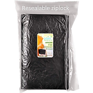 Breathe Naturally "R" Replacement Filters Compatible with Honeywell Air Purifier HPA300 or HRF-R3 Series - Activated Carbon Prefilter - Made in USA - 14"x17.2"x0.2" (Pack of 4 Carbon Prefilters)
