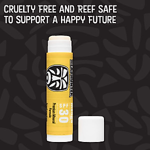 Headhunter Mango Sport Chapstick Sunscreen SPF 30, Natural Mineral Lip Balm For Sun Protection, Waterproof Lip Sunscreen For Ultra Sport Protection and Solar Defense, Reef Safe Sunblock Chap Stick (3 Pack)