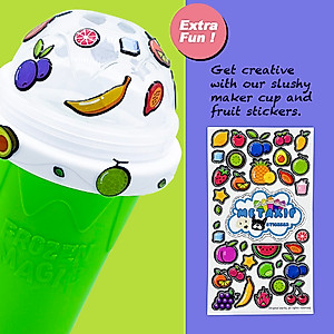 METAXIP Slushies Cup, Slushy Maker Cup, Smoothie Cup, Ice Maker Slushy Machine for Home and Kids, Freezer Cups for Smoothies Cooling and Frozen Magic Cups, Turn Drinks Beverages into Smoothies Quickly