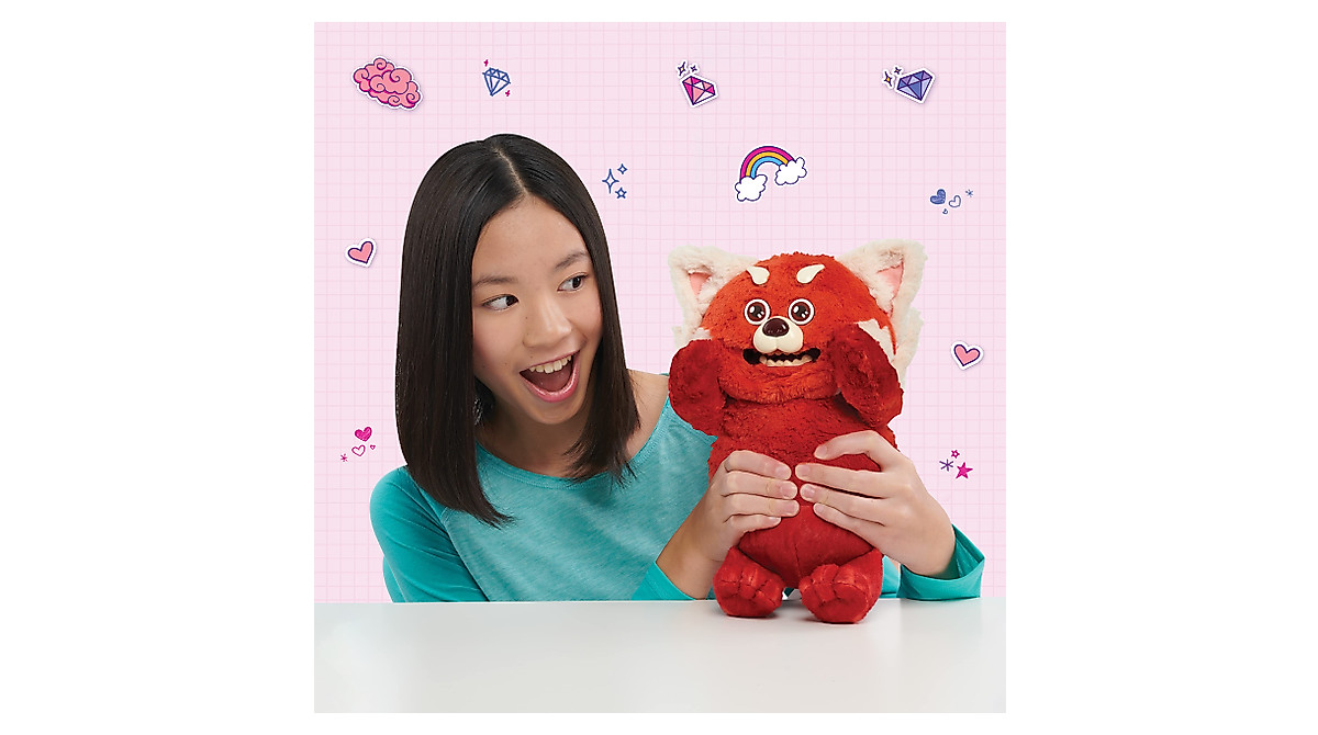 Disney Pixar Turning Red Red Panda Mei Plush - 12-Inch Animated Toy