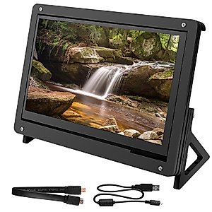 Kuman 7 Inch Raspberry Pi Touch Screen SC7BC IPS LCD Display HDMI Monitor 1024x600 for Raspberry Pi 4 B 3 2 1 B B+ A BB Black PC