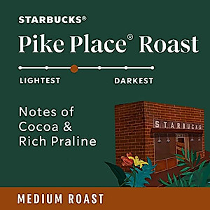 Starbucks Medium Roast Whole Bean Coffee — Pike Place Roast — 6 bags (12 oz. each)
