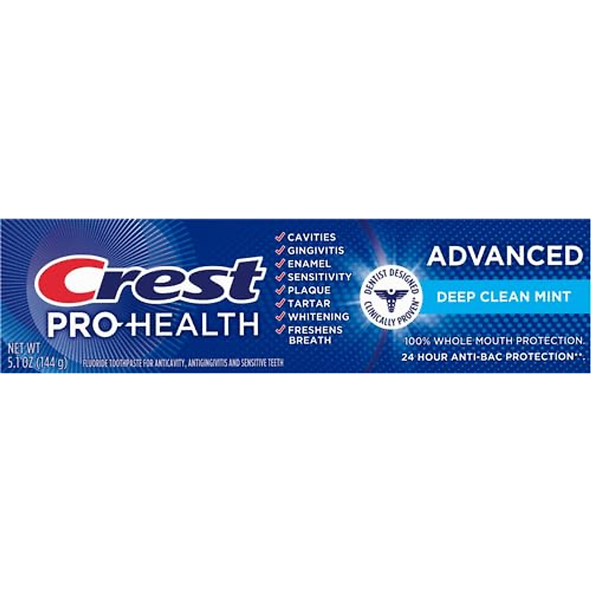 Crest Pro-Health Advanced Deep Clean Mint Toothpaste, 5.1 oz,