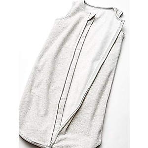 Amazon Essentials Unisex Babies' Microfleece Sleep Sack, Pack of 2, Grey/Light Grey Heather, Buffalo Check, 6 Months