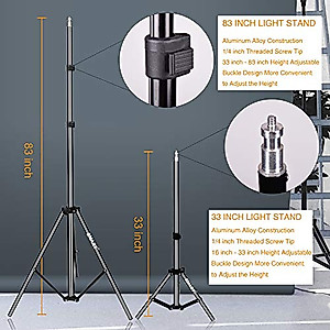 EMART Umbrella Photography Lighting Kit with 700W CFL 5500K Bulbs ,Soft Light Continuous Reflective Umbrella Lights Photography Kit for Portrait Studio Video Recording, Filming, Podcast
