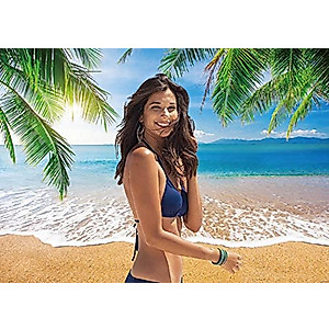 GYA 7x5ft Tropical Beach Background Photo Props for Studio,Wedding,Party Photography Backdrops Vinyl