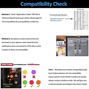 Smart WiFi Garage Door Opener Remote Controller, Smartphone App Control, Compatible with Alexa, Google Assistant and IFTTT, No Hub Required