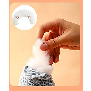 Cat Lovely Cozy Pillow,Soft Fluffy Cat Calming Pillow Pet Sleeping Companion,Little Cat Neck Pillow Cozy Cat Pillow Puppy Pillow Calming Toy for Small Dogs and Cats (Blue-1)