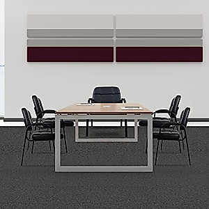 CLATINA Big & Tall 400 lbs Waiting Room Guest Chair, Leather Office Reception Chair No Wheels with Padded Arms for Elderly Home Desk Conference Room Lobby Side Salon Clinic, Black