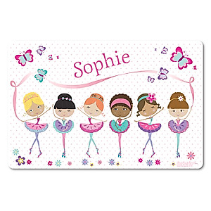 Personalized Placemat for Kids, Ballerinas - I See Me!