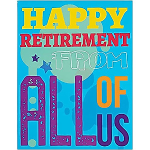 Jumbo Retirement Farewell Cards with Envelopes for Boss Day, Men (8.5 x 11 In, 3 Pack)