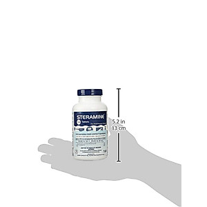Steramine Quaternary Sanitizing Tablets - 150 Sanitizer Tablets per bottle, 3-Bottles