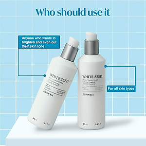 The Face Shop White Seed Brightening Toner | White Lupin Seed | White Daisy| Niacinamide | Moisturizing | Brightening