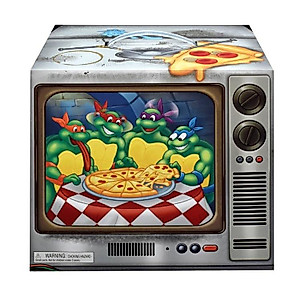 Teenage Mutant Ninja Turtles Figures Collection - Bundle with 4 TMNT Mini Figurines Toys for Boys with TMNT Stickers | TMNT Party Favors for Kids 8-12