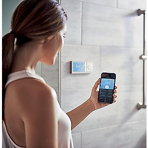 Moen Terra Beige Smart Shower 2-Outlet Digital Shower System Controller for Thermostatic Shower Valve, TS3302TB
