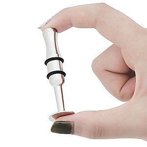 Jiayouy Embouchure Training Device Mouthpiece Mouth Strength Trainer for Brass-wind Instrument Accessory Silver