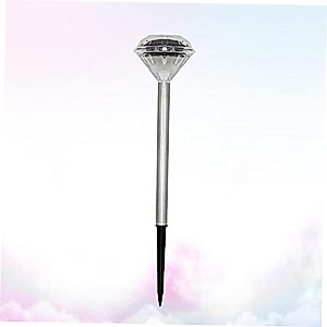 Outanaya Solar Light Outdoor LED Solar Lights Lawn Lights Solar Panels Garden Lights Lawn Lamp Garden LED Light Pathway LED Lights Solar Panel Lights Silver Rainproof LED Street Light