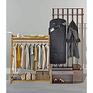 52'' Extra Long Dress Garment Bag, Premium & Breathable Tear-resistant Hanging Suit Cover for Travel and Storage