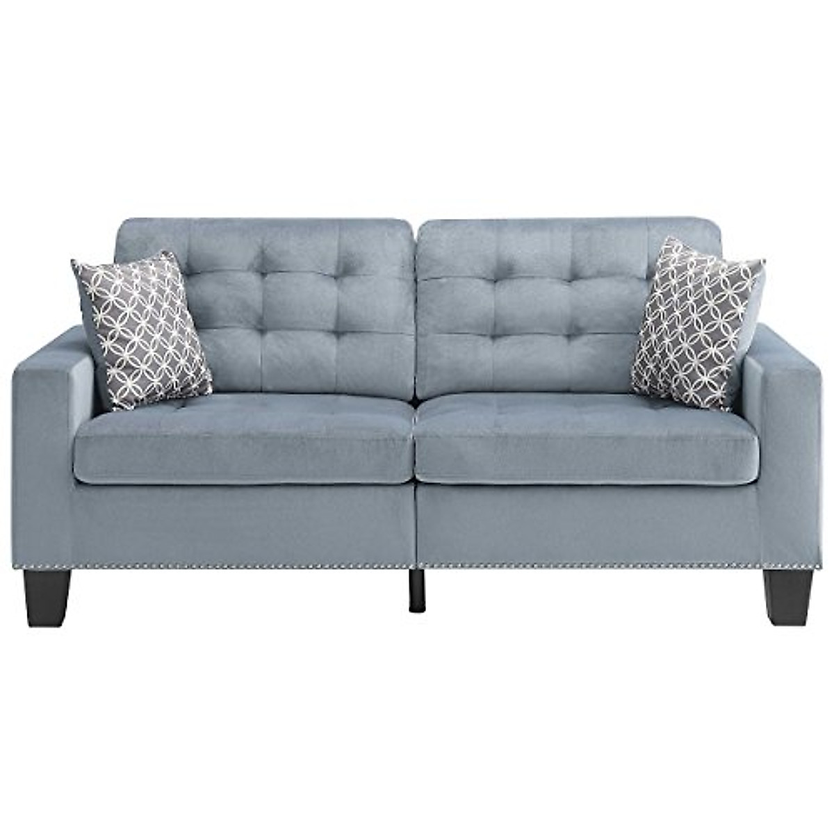 Homelegance Lantana 72" Fabric Sofa, Gray
