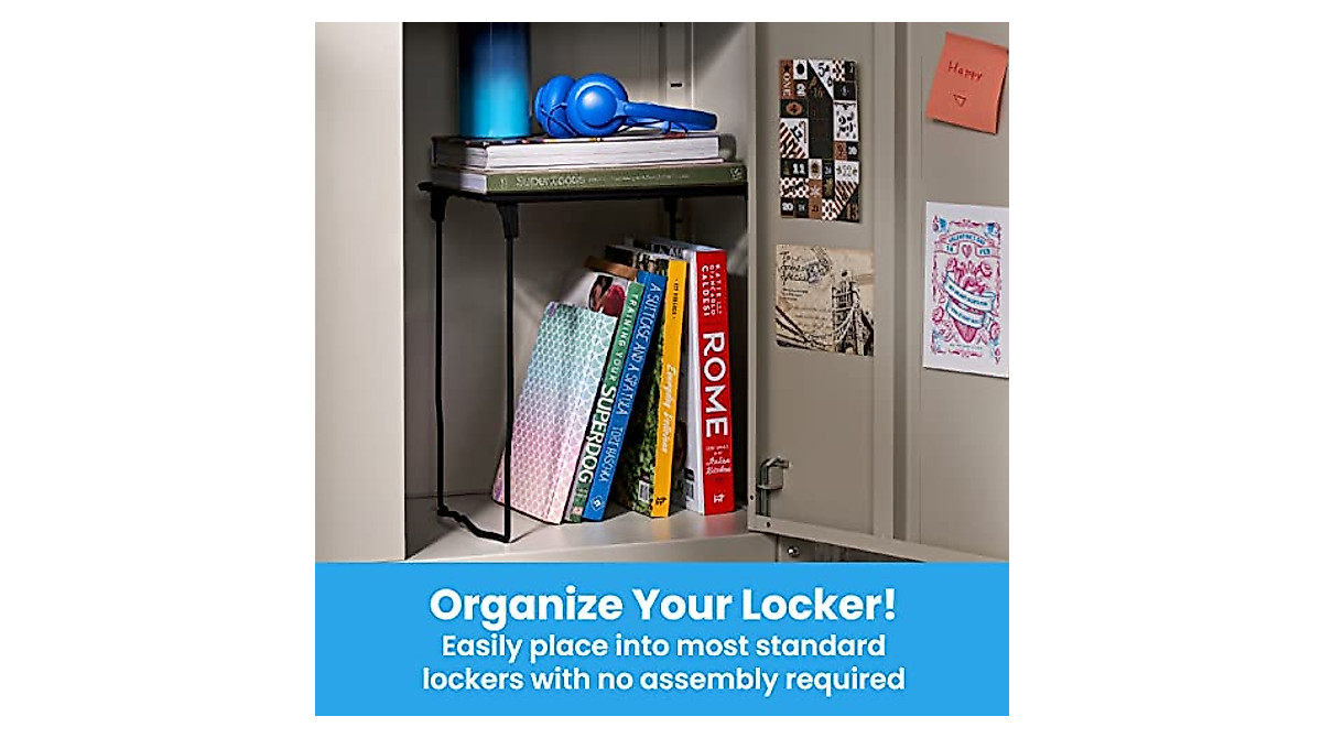 LockerMate Stackable Locker Shelf: Extra Tall & Easy Setup