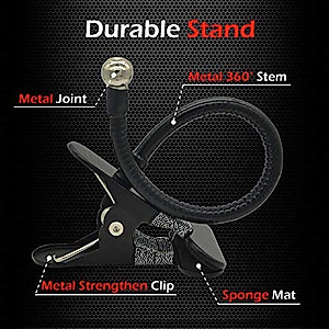 Ampper Clip On Security Mirror, Convex Cubicle Mirror for Personal Safety and Security Desk Rear View Monitors or Anywhere (3.35", Round)