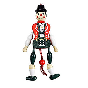 Essence of Europe Gifts E.H.G Bavarian Boy Wood Jumping Jack Toy