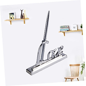 NUOBESTY Plated Pen Holder 2pcs Wedding Ballpoint Pen Bride Scrapbooking Pens